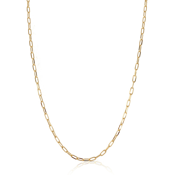 Jewelry | Mini Paperclip Chain Necklace In 14k Yellow Gold | Poshmark
